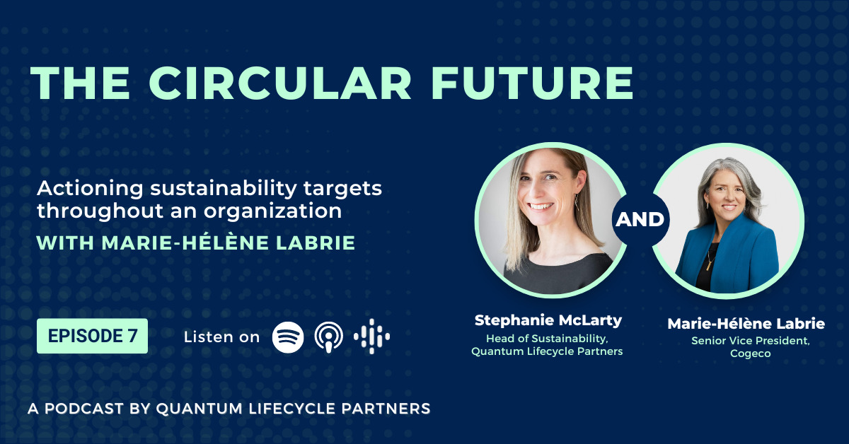 Actioning Sustainability Targets throughout an Organization with Marie ...